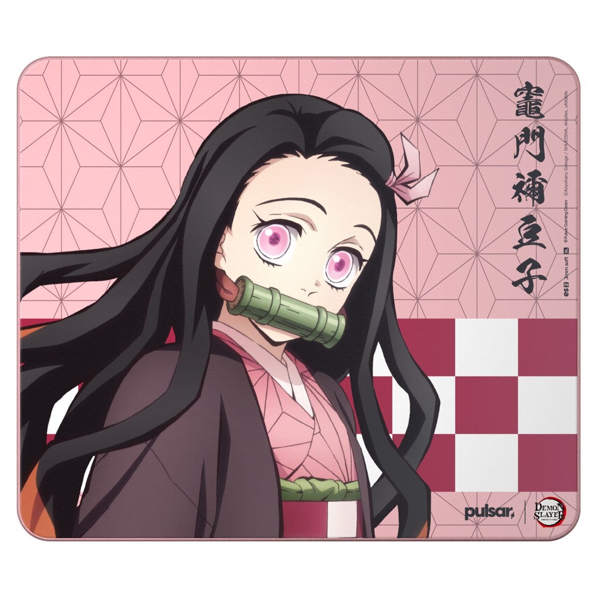 Lót chuột Pulsar x Demon Slayer eS2 Nezuko 490x420 | Phong Cách Xanh