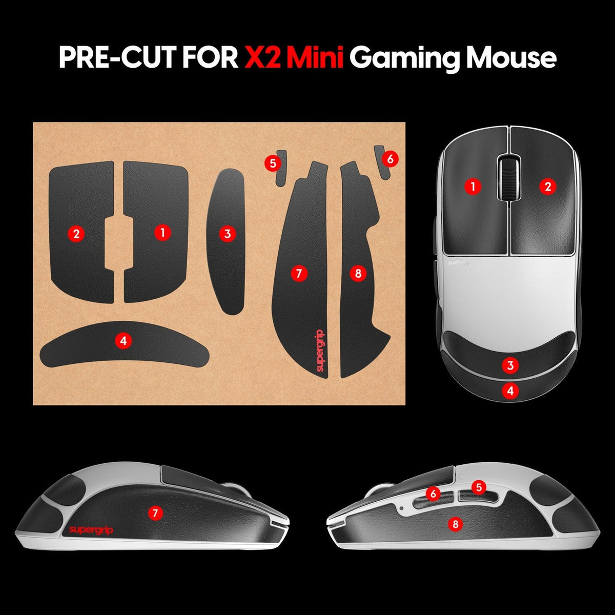 Grip tape Pulsar Supergrip X2 Mini | Phong Cách Xanh