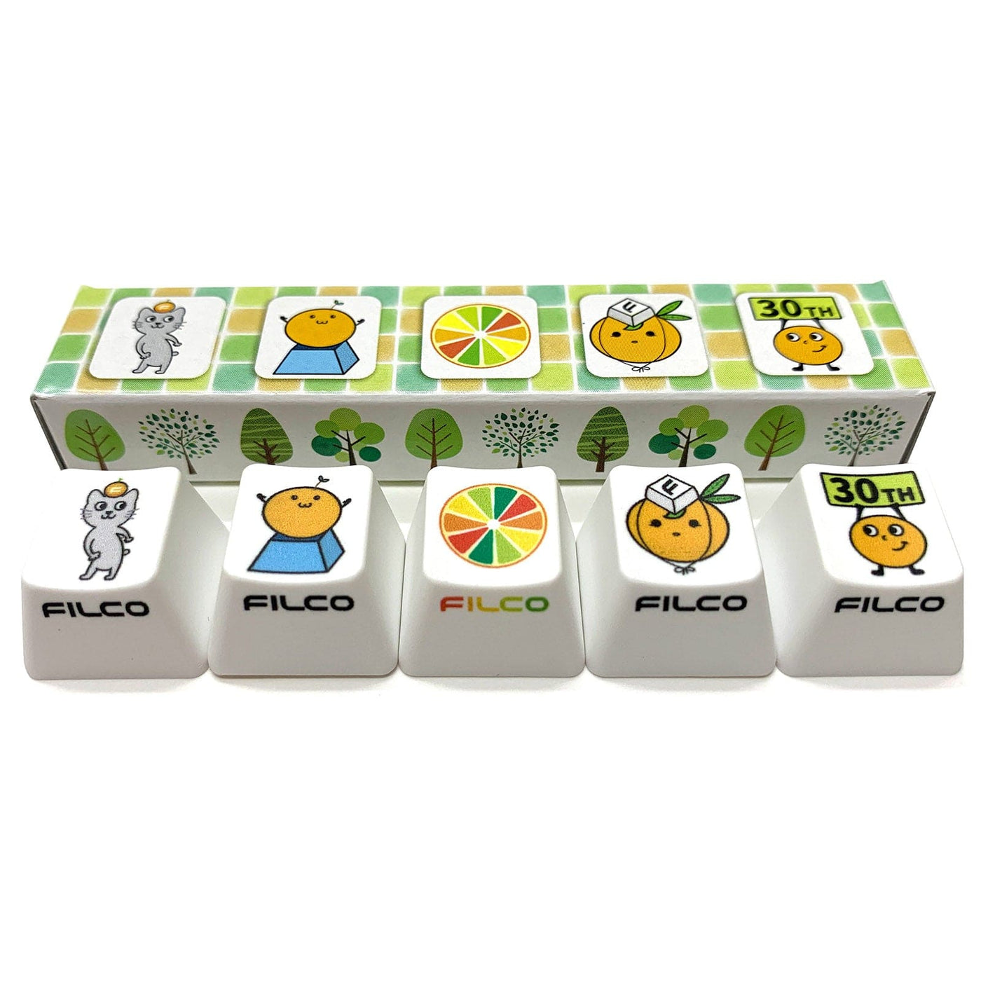 Bộ keycap mèo Filco OEM 5 phím pastel | Phong Cách Xanh